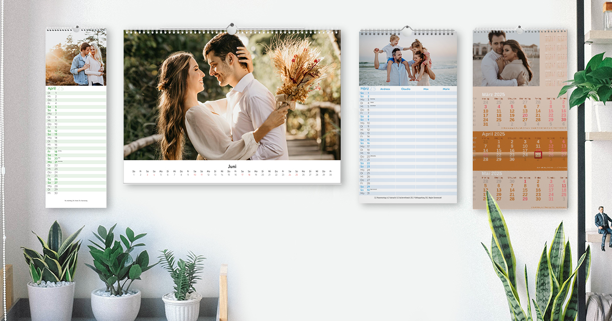 Calendar personalizat de perete cu poza ta